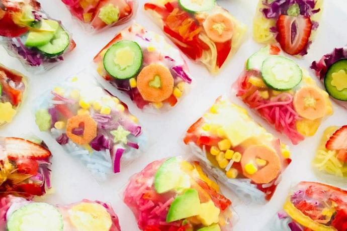 Easy and Healthy Rainbow Rice Rolls Kids Will Love - Meraki Mother