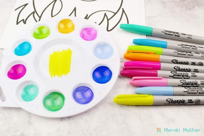 Simple Easter Watercolor Craft Using Sharpies - Meraki Mother