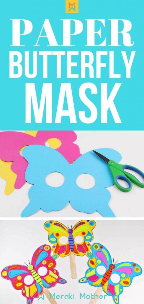 Paper Butterfly Mask - Meraki Mother