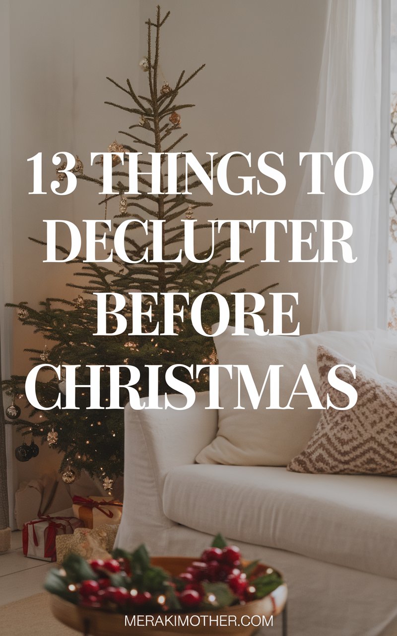 13 Things to Declutter Before Christmas - Meraki Mother
