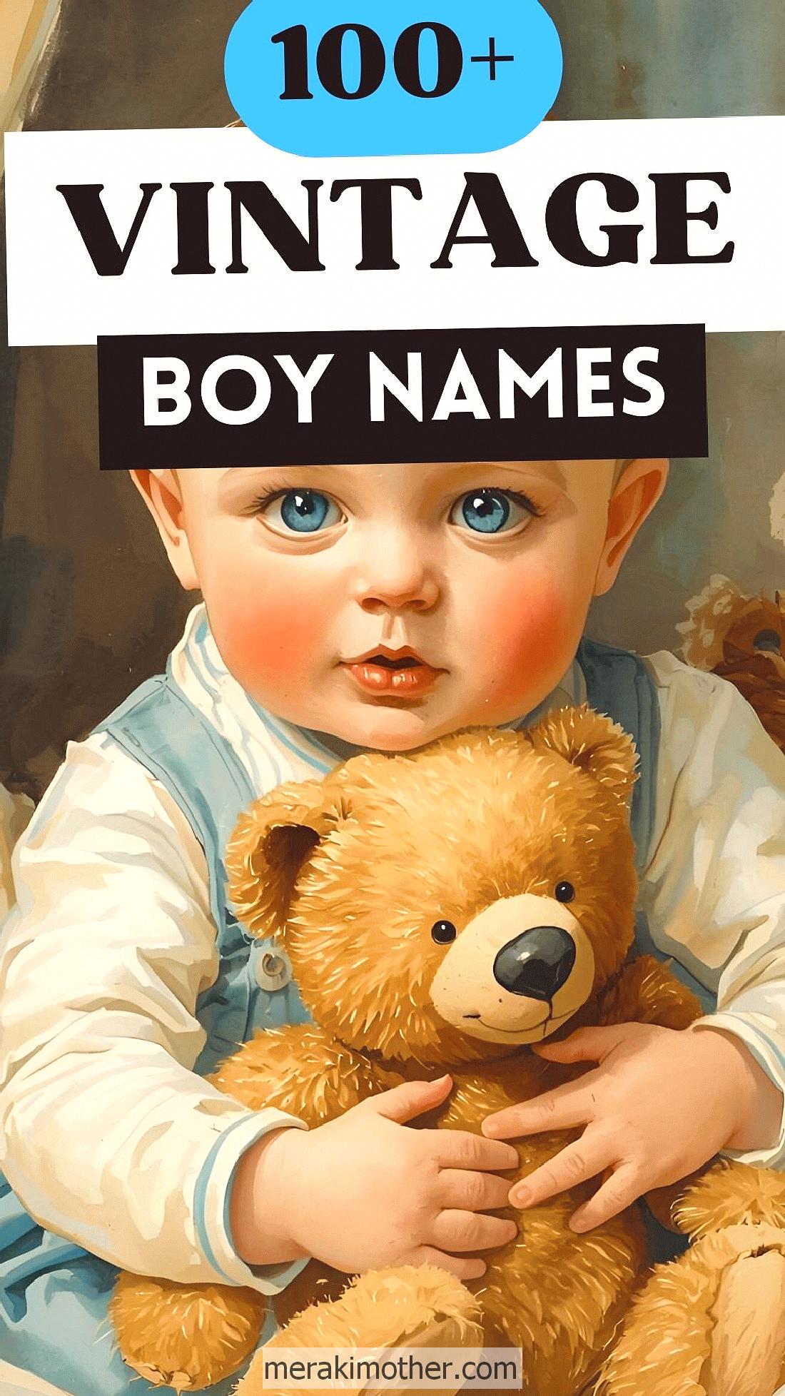 Vintage Boy Names With Classic, Timeless Appeal - Meraki Mother