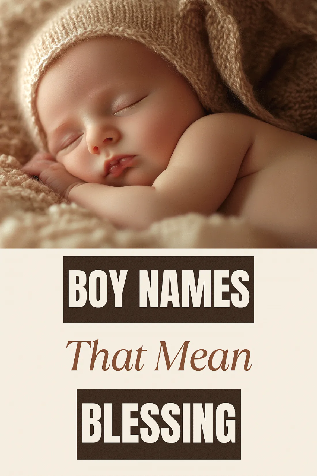Boy Names That Mean Miracle or Blessing - Meraki Mother