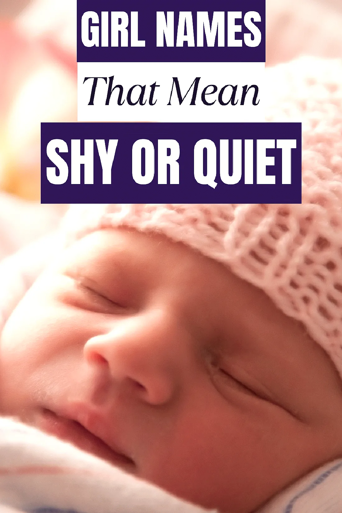 Girl Names That Mean Shy, Quiet or Sweet - Meraki Mother