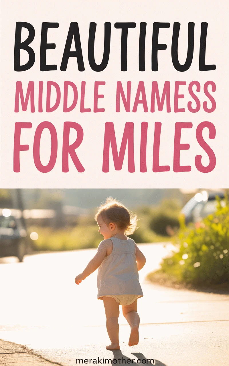 Cool & Classic Middle Names for Miles (boy) - Meraki Mother