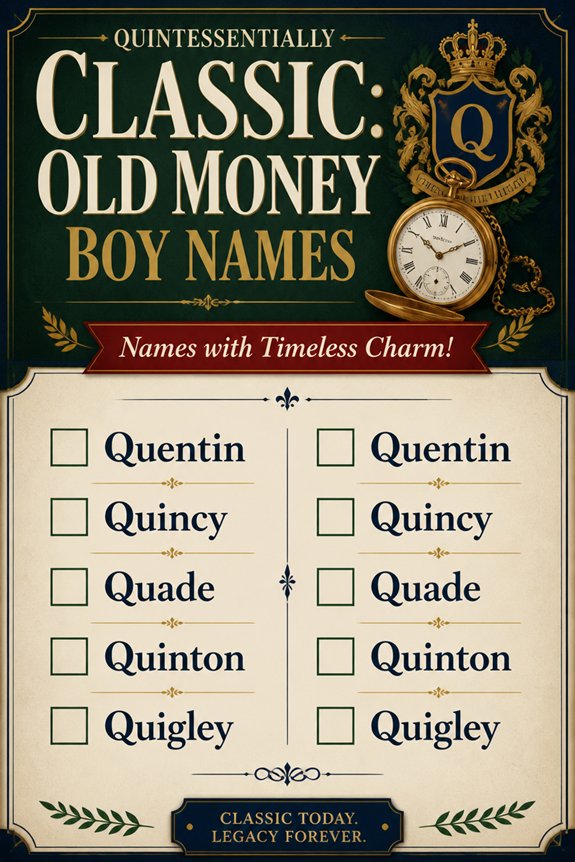 Old Money Boy Names That Start With Q (Quietly Distinguished) - Meraki ...